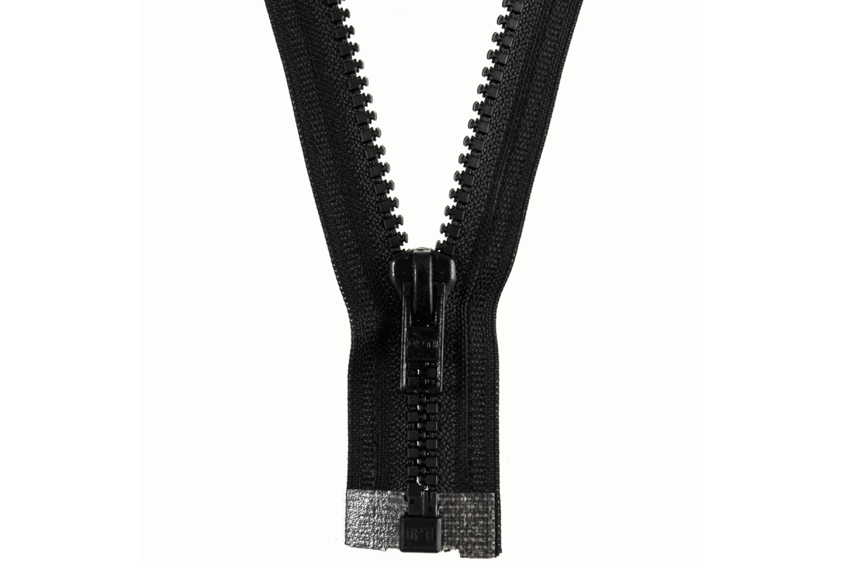 Opti Open Ended Zip Sport 90cm, Black 9700 - Cloth of Gold Opti Open Ended Zip Sport 90cm, Black 9700 - Cloth of Gold
